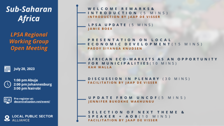 Decentralization and localization in Sub-Saharan Africa – Decentralization Net
