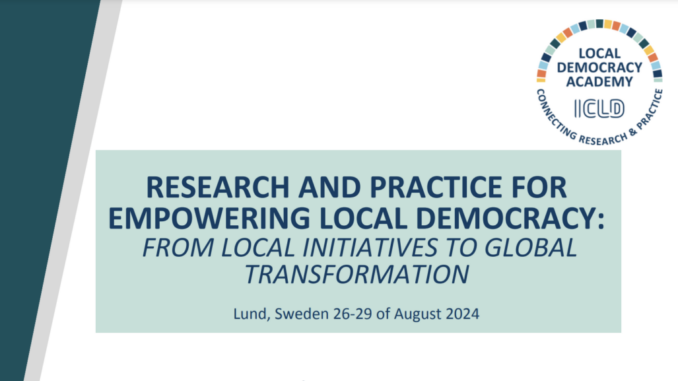 ICLD’s Local Democracy Academy 2024: Applications Now Open ...