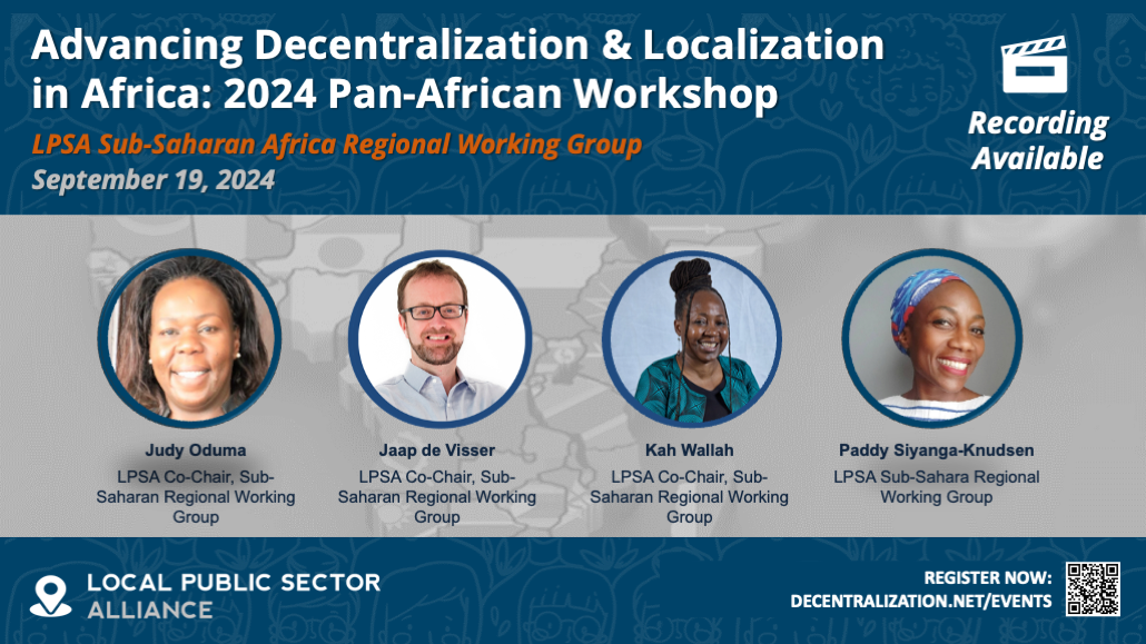 Decentralization and localization in Sub-Saharan Africa – Decentralization Net