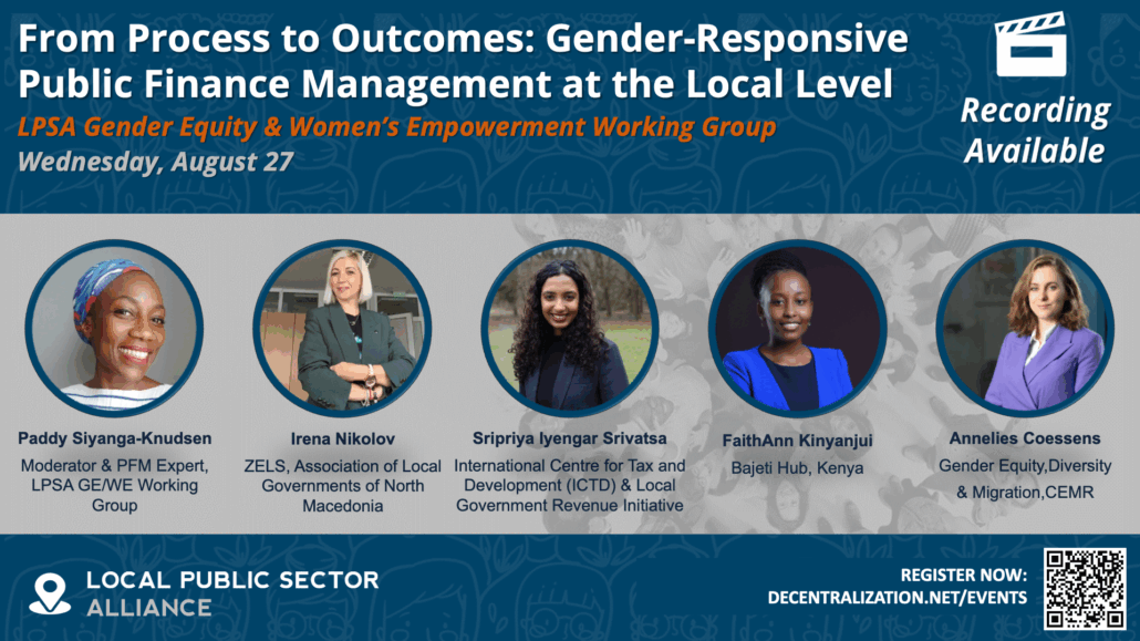 LPSA Thematic Working Group on Gender Equity & Women’s Empowerment ...